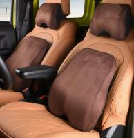 China For Suzuki Jimny Interior Modification Neck Pillow Car Backrest Lumbar Support Cushion in Leather for Jimny for sale