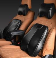 China For Suzuki Jimny Interior Modification Neck Pillow Car Backrest Lumbar Support Cushion in Leather for Jimny for sale