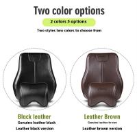 China For Suzuki Jimny Interior Modification Neck Pillow Car Backrest Lumbar Support Cushion in Leather for Jimny for sale