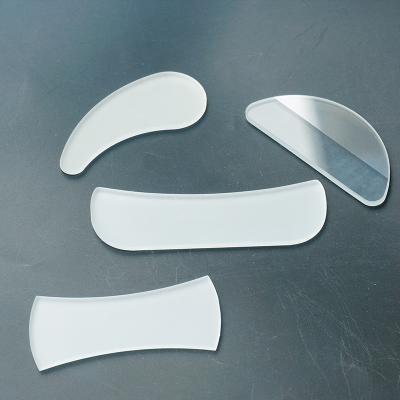 China Half Moon Double Sided Nano Glass Nail File Crystal Glass Polishing for sale