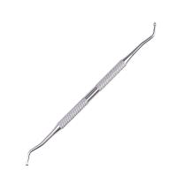 China Focstar OEM Stainless Steel Nail Pusher Double Ended Cuticle Nail Tool Gel Polish Remover for sale