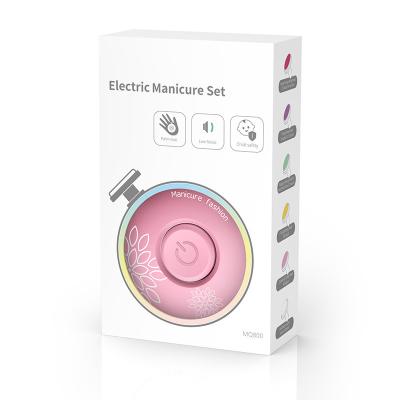 China ABS Infant Nail Clippers OEM Safe Nail Trimmer Electric With 6 Replaceable Pads for sale