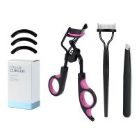China Plastic Lash Curler Kit Focstar Eyelash Curler Kit Lash Comb Tweezers Set for sale