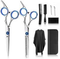 China 6.5 Inch Professional Stainless Steel Hairdressing Baber Scissor Shears Trimmer Set For Salon for sale