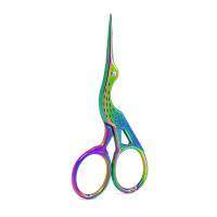 China Rainbow Tailor Dressmaker Shears Stainless Steel Blade Small Crane Bird Scissors for sale