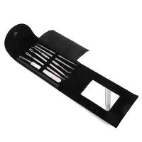 China Customized Logo Face Acne Blackhead Remover Set with Mirror and Leather Case for sale