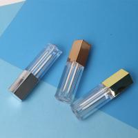 China Pentagonal Lip Gloss Tube FOCSTAR 5ml Lip Gloss With Silk Screen Printing for sale