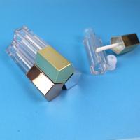 China Pentagonal Lip Gloss Tube FOCSTAR 5ml Lip Gloss With Silk Screen Printing for sale