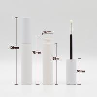 China Matte Empty Mascara Tube Screw Cap 16mm Dia White Mascara Bottle for sale