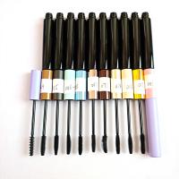 China 12ml Black Mascara Bottle ABS Plastic Empty Eyelash Serum Bottles for sale