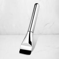 China Silver Customized Thin Foundation Makeup Brush Facial Concealer Brush for sale