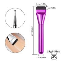 China Silver Customized Thin Foundation Makeup Brush Facial Concealer Brush for sale