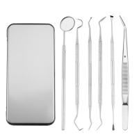 China 5PCS 6PCS Dental Tongue Scraper Tongue Cleaning Kit Stainless Steel for sale