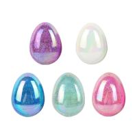 China Focstar Scalp Massage Brush Egg Shape Detangling Hair Brush Plastic Shiny Anti Knot for sale
