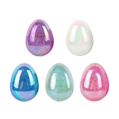 China Focstar Scalp Massage Brush Egg Shape Detangling Hair Brush Plastic Shiny Anti Knot for sale
