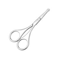China Stainless Steel Makeup Scissors Blunt Tips for Facial Ear Nose Hair Beard for sale