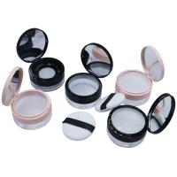 China Empty Reusable Plastic Loose Powder Container DIY Makeup Powder Case for sale
