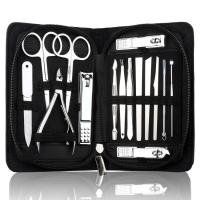 China 15 Pieces Nail Clippers Cleaner Cuticle Grooming Manicure Pedicure Tool Kit for sale