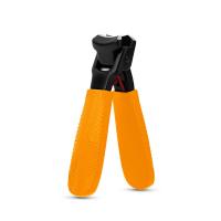 China Orange Stainless Nail Clippers Wide Jaw Thick Nail Cutter Heavy Duty for sale