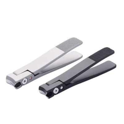 China Focstar Wide Jaw Nail Clipper Stainless Steel Cuticle Cutter Silver Black for sale