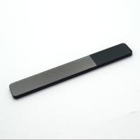 China Luxury Black Nano Glass Nail Shiner Crystal Nail File Buffer Polisher Custom Logo for sale