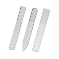 China Custom Logo Nail Shine Buffer Polisher Crystal Nano Glass Nail Files for sale