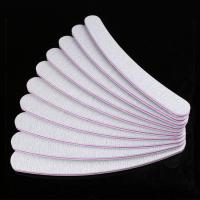 China Double Sided EVA Nail File Half Moon Buffer Nail Care Tool for Salon Spa Home for sale