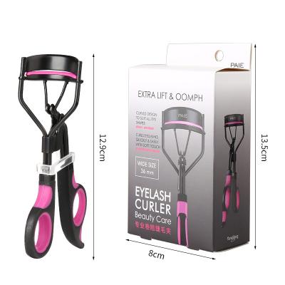 China Dual Color Ultra Wide Angle Eyelash Curler with Silicone Pad Eye Lash Curler for sale