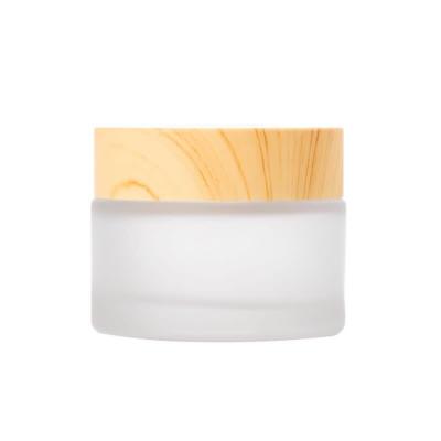 China Frosted White Cosmetic Jars 15g 20g 25g Cosmetic Empty Containers for sale