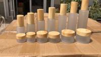 China Frosted White Cosmetic Jars 15g 20g 25g Cosmetic Empty Containers for sale