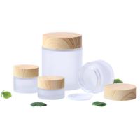 China Frosted White Cosmetic Jars 15g 20g 25g Cosmetic Empty Containers for sale