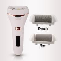 China Foot Beauty Electric Callus Remover Pedicure Tool Foot File Led Light Rechargeable for sale