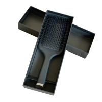 China Blue Black Salon Hair Brush Square Paddle Detangling Hair Brush for sale