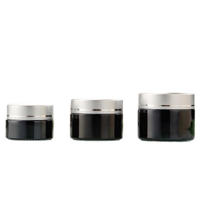 China 20g 30g 50g Matte Frosted Cosmetic Jar Refillable Wide Mouth Cosmetic Jars for sale