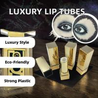 China Gold Biodegradable Lipstick Tubes Dia 20mm-24.9mm Lipstick Container Empty for sale