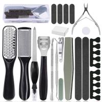 China Compact Foot Care Kit 20 21 23 Piece Pedicure Tools Foot Remover Removal for sale