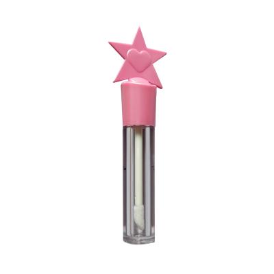 China Red Star Lip Gloss Wand Tubes 25ml Cute Lip Gloss Containers for sale