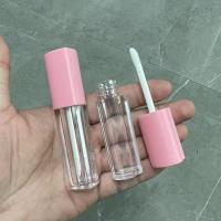 China 3ml Heart Shape Screen Printing Lip Gloss Tubes Custom Cosmetic Container for sale