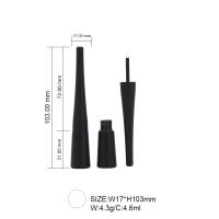 China ABS Empty Eyeliner Bottle 84*13mm Mascara Canister Customized for sale
