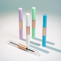 China Double Ended Black Mascara Bottle Customized Empty Eyelash Serum Tube for sale