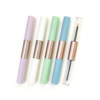 China Double Ended Black Mascara Bottle Customized Empty Eyelash Serum Tube for sale