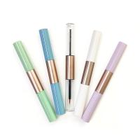 China Double Ended Black Mascara Bottle Customized Empty Eyelash Serum Tube for sale