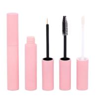 China FOCSTAR 10ml Pink Mascara Tube Screen Printing Empty Mascara Bottle for sale