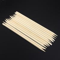 China Manicure Multi Functional Head Cuticle Pusher Remover Disposable Wood Nail Sticks for sale