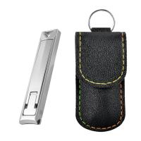 China Focstar Ultra Slim Wide Jaw Nail Clipper Foldable Thick Toenail Cutter for Fingers for sale