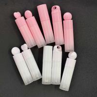 China 6ml Pink Gradient Heart-Shaped Cap Lip Gloss Tube Packaging Empty Container for sale
