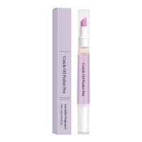 China Focstar 2-in-1 Nail Care Pen with Nourishing & Gentle Exfoliation Lavender Scent Cuticle Oil Pusher Pen for sale
