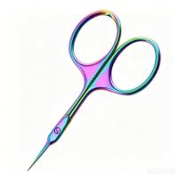 China Russian-style Large Ring Cuticle Removal Stainless Steel Manicure Tool Dead Skin Scissors for sale