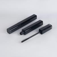 China 16.5ml Square Black Transparent-Top Plastic Screw Cap Mascara Tube for sale