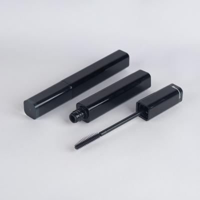 China 16.5ml Square Black Transparent-Top Plastic Screw Cap Mascara Tube for sale